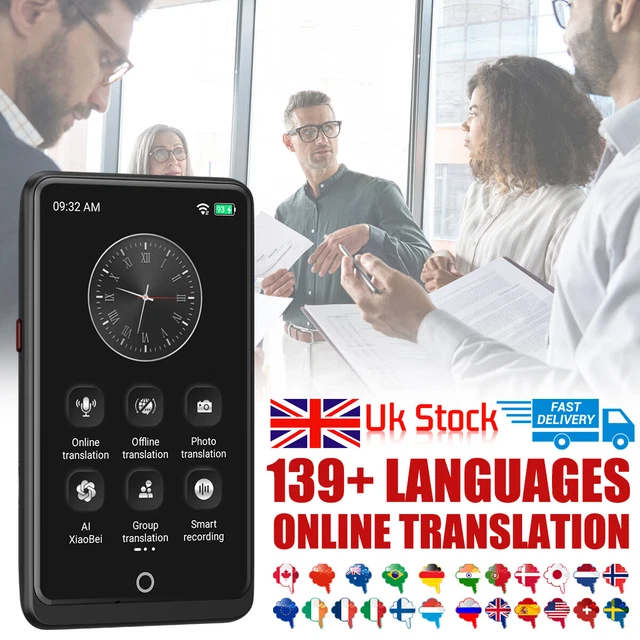 2024 AI LANGUAGE Translator Device Real-time Smart Instant Voice 137 ...