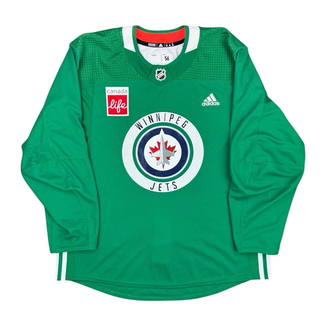 WINNIPEG JETS AUTHENTIC MIC Practice Adidas NHL Hockey Jersey Size 56 ...