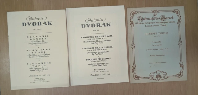 LOTTO 15 SPARTITI Musica Classica Bartok Sevick Dvorak Bach e altri EUR ...