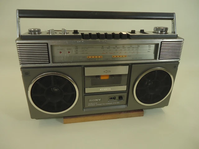 SONY CFS 65 boombox /ghettoblaster, working, new belts £55.00 - PicClick UK