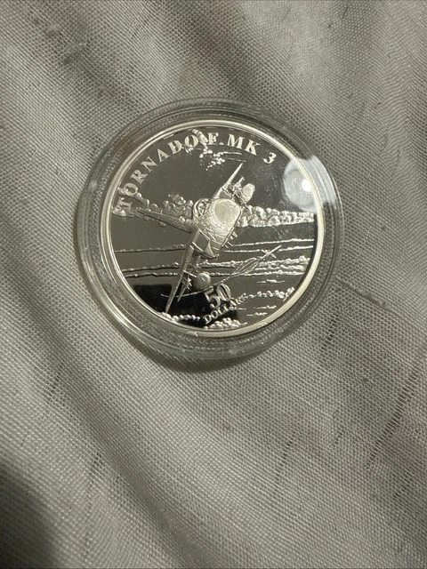 MARSHALL ISLANDS 1995 $50 Silver Proof Coin Aircraft Tornado MK3 £57.90 ...
