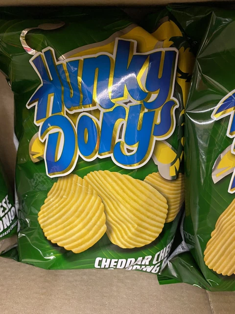 HUNKY DORYS CHEESE & Spring Onion Crisps 135g Pack £3.49 - PicClick UK