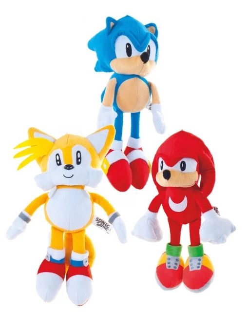 NEW OFFICIAL SEGA Sonic The Hedgehog Soft Plush Toys Knuckles Tails Sonic £13.99 - PicClick UK