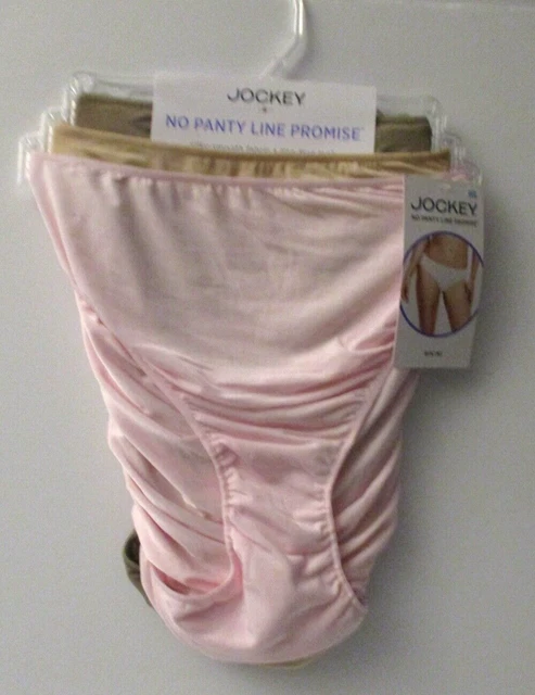 Jockey No Panty Line Silky Smooth Bikini Panties 3 Pair Size 9 2xl 18