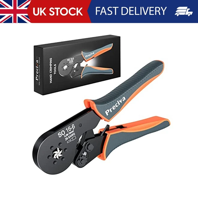 0.08-16MM² FERRULE CRIMPING Tool, Preciva AWG 28-5 Hexagonal Crimping ...