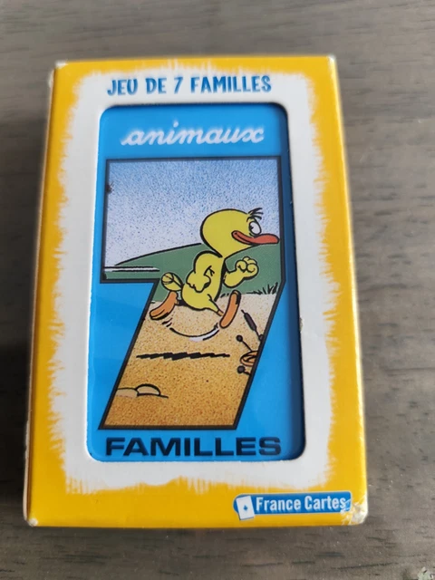 PAQUET DE CARTE jeu des 7 familles animaux Frances Cartes Neuf EUR 5,50 ...