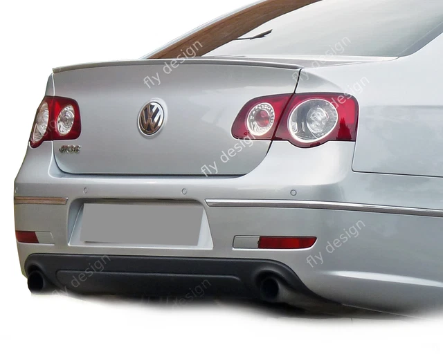 AUTOSPOILER POUR VW Passat b6 Arrière Lèvre de Spoiler Noir Mat non ...
