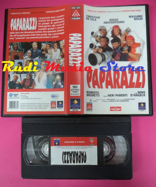 1998 VHS FILM PAPARAZZI De Sica Abatantuono Boldi D'angelo FILMAURO ...