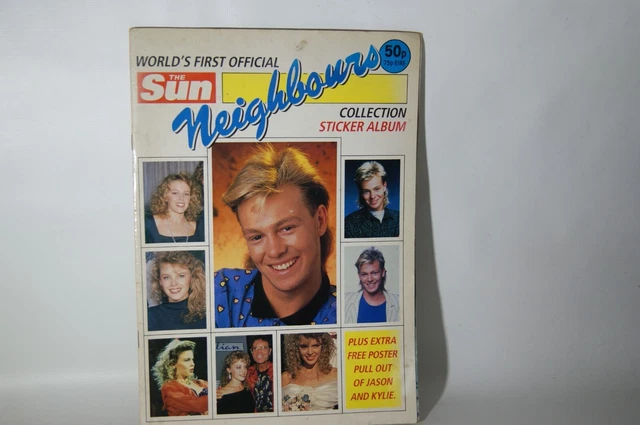 1989 KYLIE MINOGUE Jason Donovan Neighbours Sticker Book UK only Issue ...