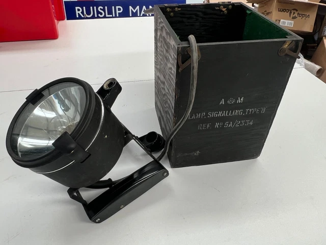 WW2 RAF LAMP SIGNALLING TYPE B REF No 5A/2334 IN BOX - AIR MINISTRY £44 ...