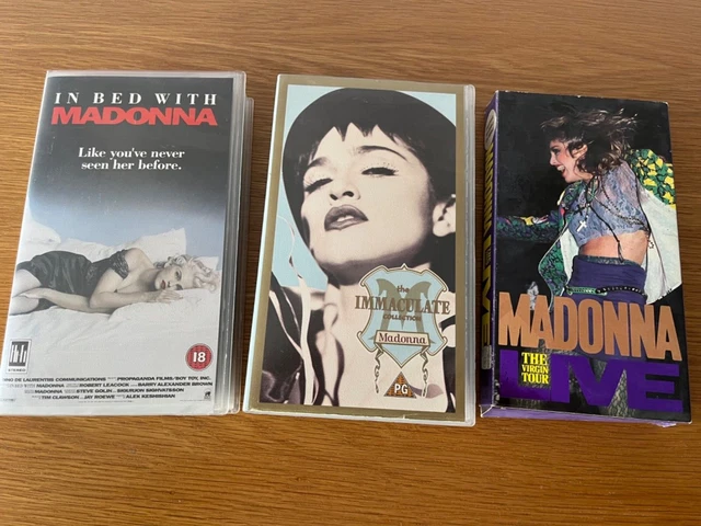 MADONNA - VHS tapes - Virgin Tour, Immaculate Collection and In Bed with….. £7.95 - PicClick UK