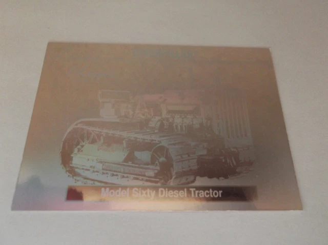 TCM: CATERPILLAR &MODEL SIXTY DIESEL TRACTOR" #H1 Trading Card 1993 ...