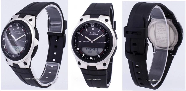 CASIO ANALOG DIGITAL Telememo Illuminator AW-80-1AVES Men Watch Model ...