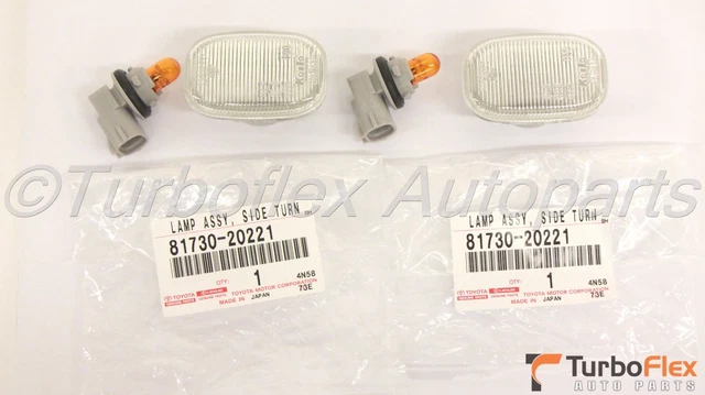 TOYOTA LEXUS JDM Clear Side Marker Fender Light Set of 2 81730-20221 ...