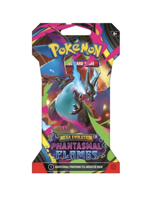 POKÉMON TCG MEGA Evolution Phantasmal Flames Sleeved Booster Pack NEW £ ...