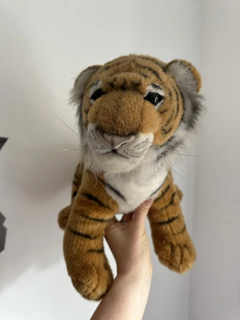 HANSA TIGER SOFT Plush Teddy Toy by orange ginger cuddly 17” long ...