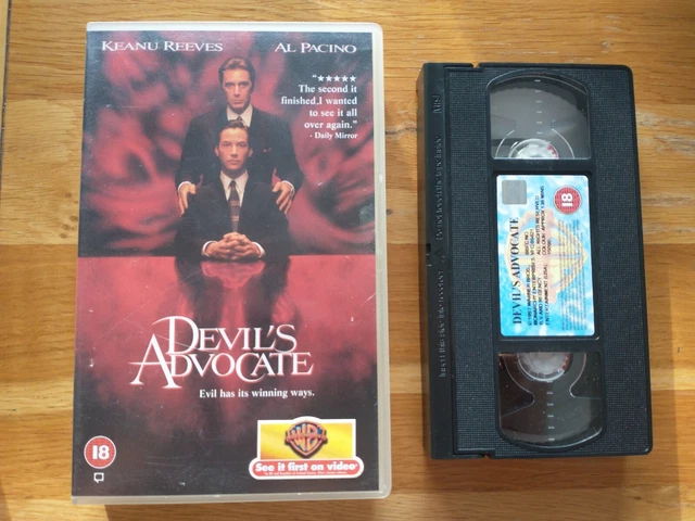 DEVILS ADVOCATE VHS Cassette big box ex rental £3.99 - PicClick UK