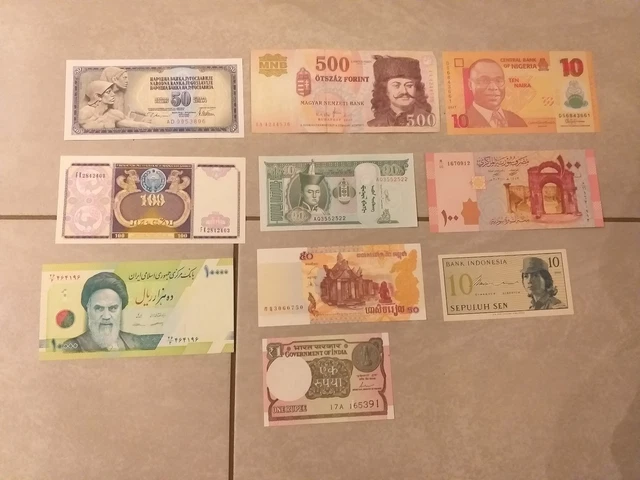 10 STÜCK VERSCHIEDENE Banknoten EUR 3,00 - PicClick DE