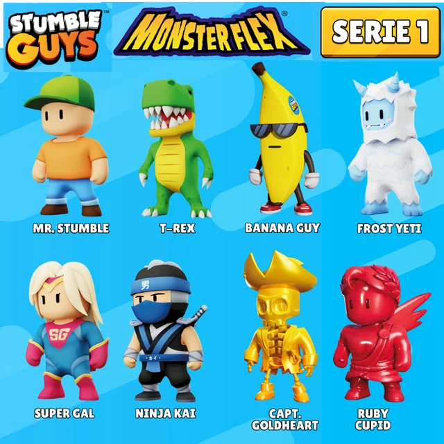 PERSONAGGI STUMBLE GUYS Serie 1 2 Action Figure 3D Super Allungabili ...