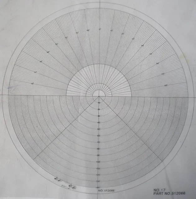 1PC OPTICAL COMPARATOR Chart For Profile Projector Overlay Chart 512066 ...
