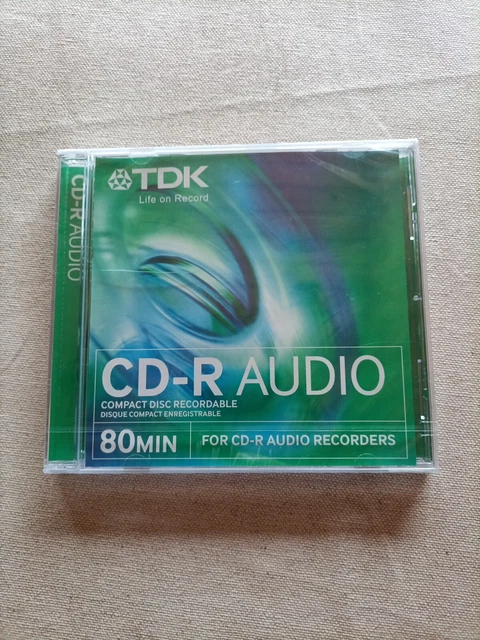 TDK CD-R80 CD-RX80JCA Audio Music Recordable Blank CDR 80 Mins - NEW ...