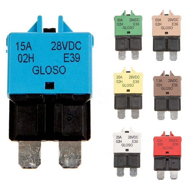 28V/DC CIRCUIT BREAKER Fuse Resettable Boat -40 ~85°C 5-30A Rally ...