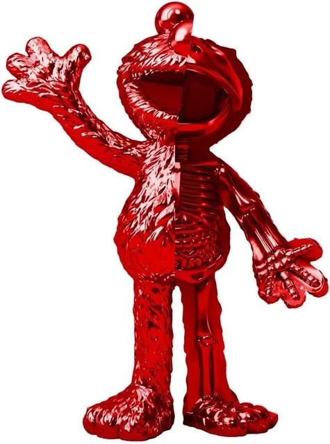 SESAME STREET CHROME Red Elmo XXRAY Plus Figurines | Jason Freeny ...