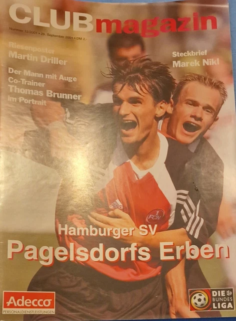 2001/02 1.BUNDESLIGA 1.FC Nürnberg - Hamburger SV EUR 2,99 - PicClick DE