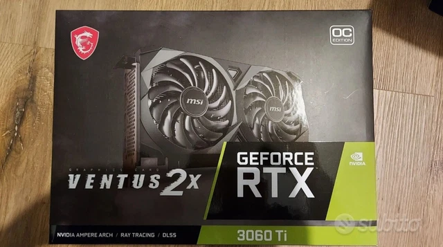 MSI NVIDIA GEFORCE RTX 3060 Ti VENTUS 2X OC 8GB GDDR6 Scheda grafica ...