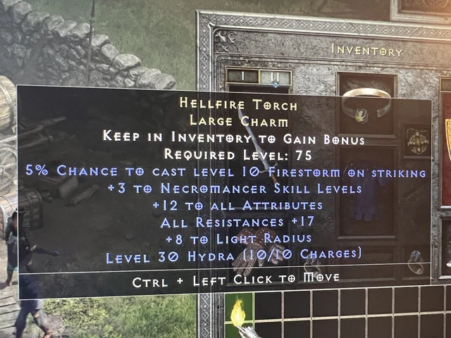 DIABLO2 RESURRECTED NON Ladder Necro Hellfire Torch 12/17 Pc&XBOX&Ps4/5 ...