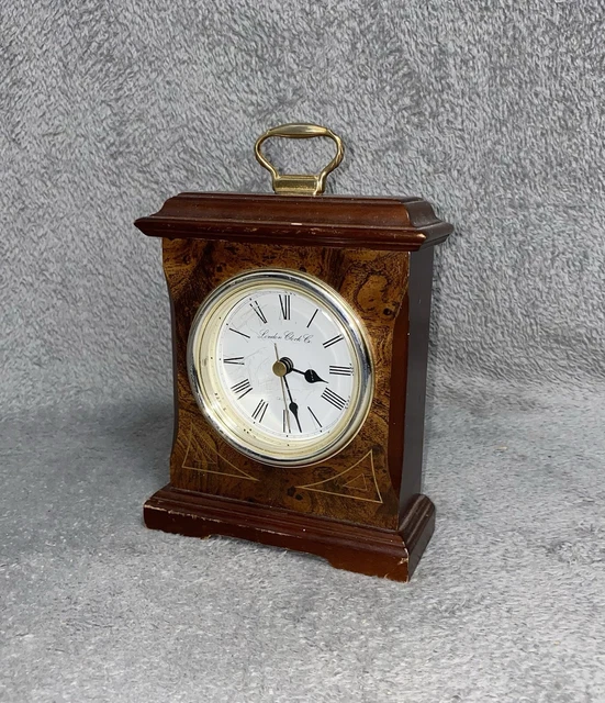 LONDON CLOCK CO. Vintage Quartz Mantel Clock, Wooden Frame Tested ...