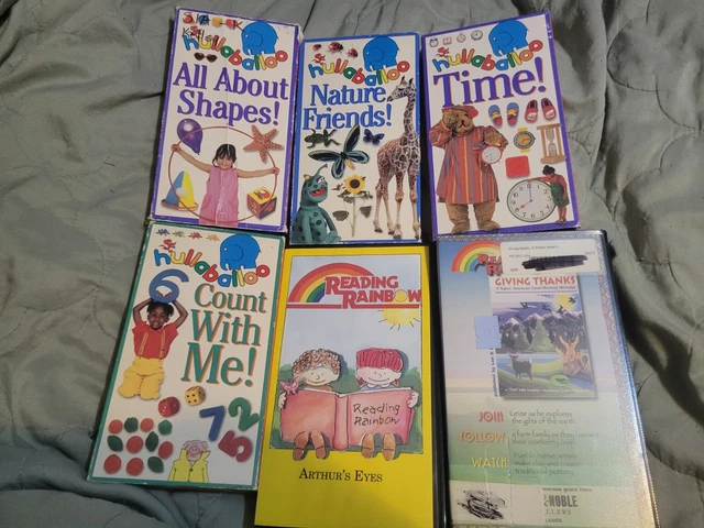 PBS CHILDREN'S VHS Lot Hullaballoo Reading Rainbow £18.70 - PicClick UK