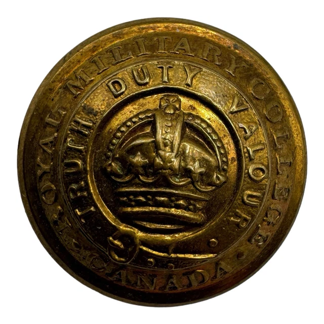 VINTAGE ROYAL MILITARY College of Canada Button J.R. Gaunt & Sons ...