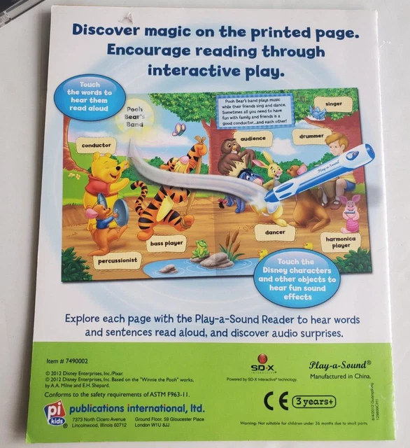 DISNEY FAMILY FUN My Interactive Point and Play Book (No Pen) $6.95 ...