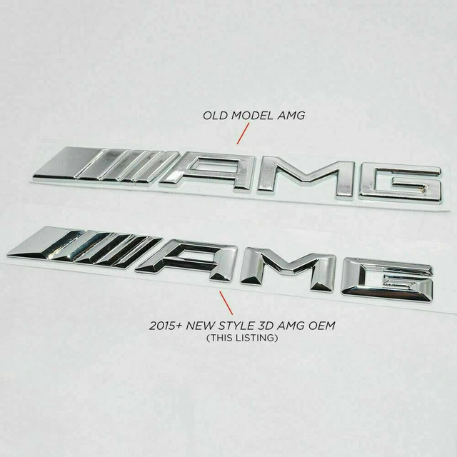 MERCEDES AMG CHROM Aufkleber Schriftzug Emblem Logo Sticker1PCS EUR 13 ...