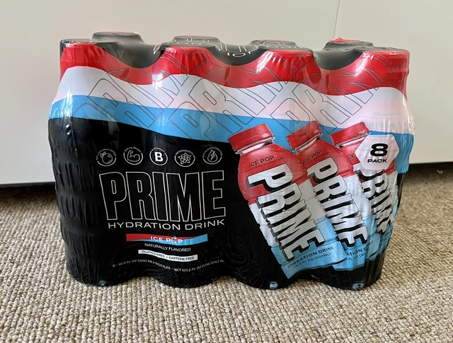 PRIME HYDRATION DRINK: ICE POP Flavour - 8 Pack - Brand New £37.00 ...