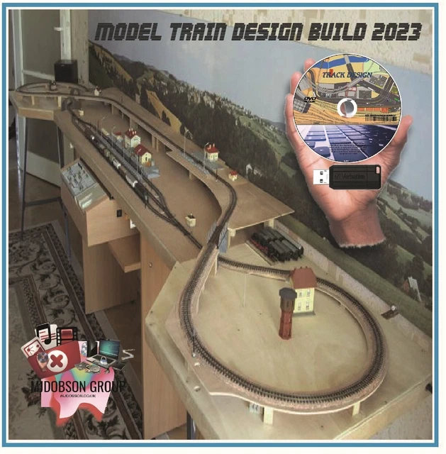 MODEL TRAIN CAD Layouts Design Build Model Plans CAD. Buy Now £7.95 - PicClick UK