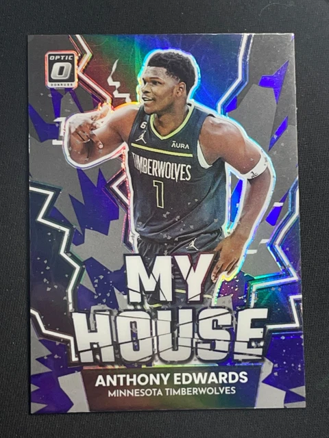 2022-23 DONRUSS OPTIC My House Anthony Edwards VIOLET PRIZM #19 ...