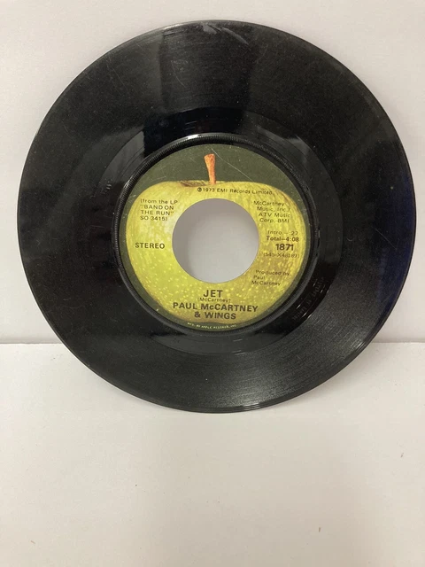 PAUL MCCARTNEY LET Me Roll It/Jet Record 45 Tested And Works Great. EUR ...