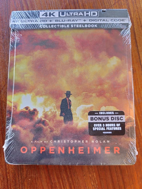 OPPENHEIMER STEELBOOK 4K Ultra HD + Blu-ray + Digitale Nuovo Sigillato Spedizione In Scatola EUR ...
