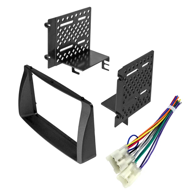 TOYK958 DOUBLE DIN Radio Install Dash Kit & Wires for Corolla, Car ...