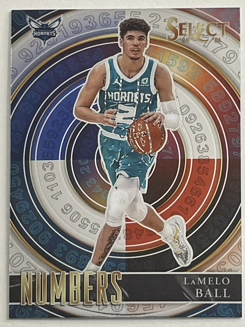 LAMELO BALL RC 2020-21 Panini Select Numbers recrue #1 Charlotte ...
