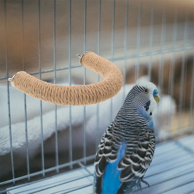 LARGE PARROT PERCH Bird Swings for Parrots Interactive Stand Toy $25.94 ...