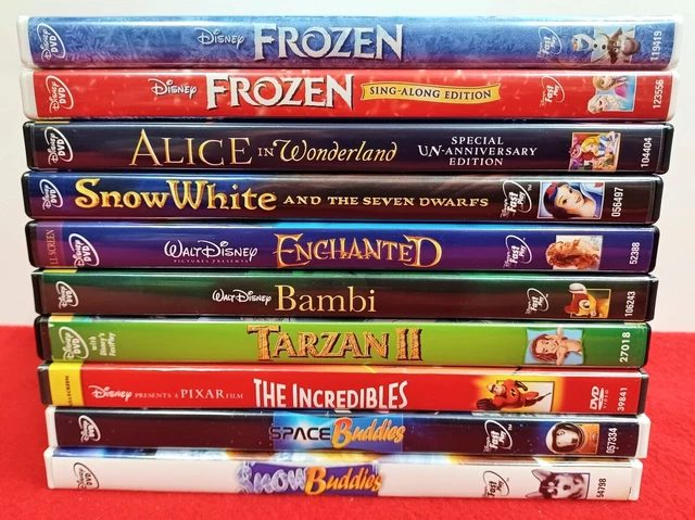 10 MOVIE BUNDLE DVD Lot Disney Animation Family Kids Children Tested ...