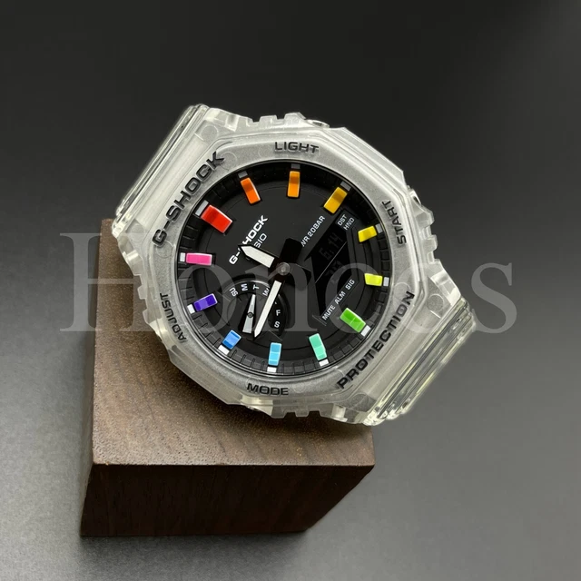 GA2100SKE-7A CASIOAK AP Royal Oak Custom Dial Rainbow Scale Ring G ...