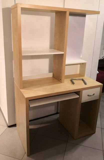 IKEA SCRIVANIA LEGNO Libreria Tavolo Porta Pc Computer Casa Ufficio ...