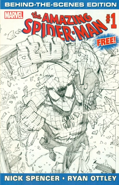 Amazing Spider Man Behind The Scenes 1 By Spencer Ottley Sketch Fcbd