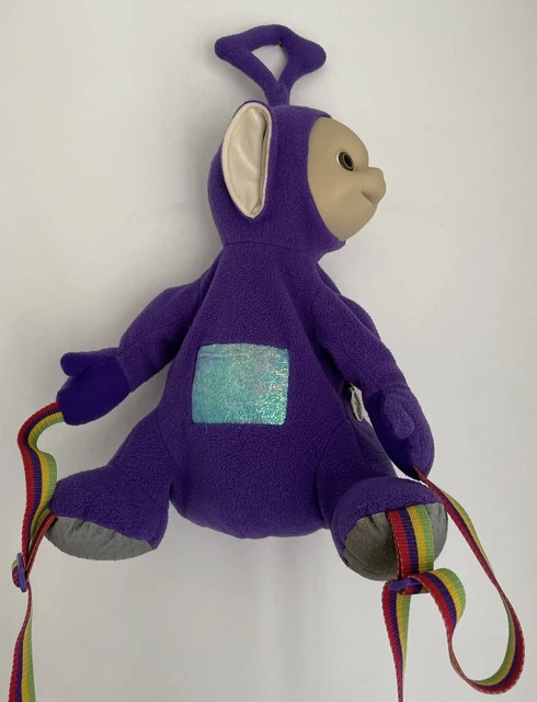TELETUBBIES 1996 TINKY Winky purple Backpack Bag Plush Teddy Rare ...