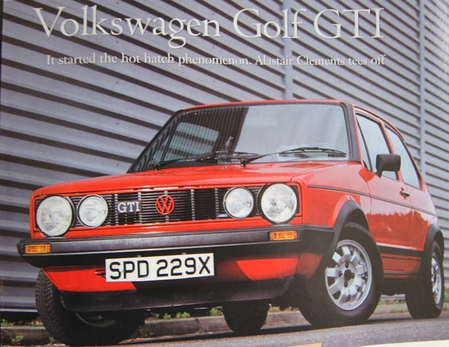 ORIGINAL VW GOLF GTi Mk1, 2002 Starter Classic CSC magazine article £5. ...
