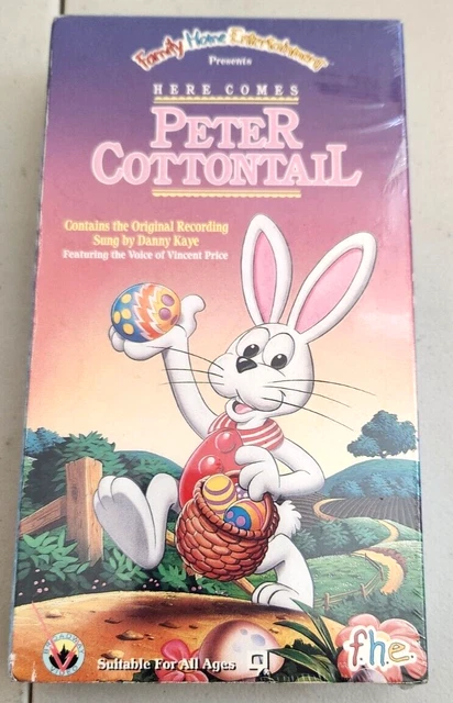VHS - NEW Sealed - Here Comes Peter Cottontail - Easter Bunny - Family ...